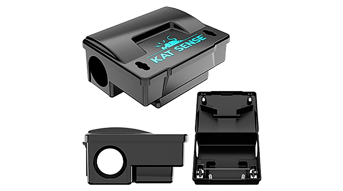 Kat Sense Rat Bait Station Traps, Reusable Humane Rodent Box Against ...