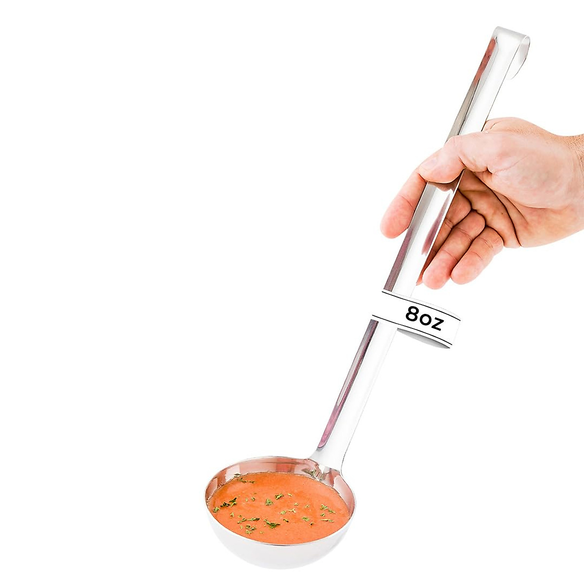 Restaurantware Met Lux 8 Ounce Portion Ladle 1 Multipurpose Portion Serving Spoon - Does Not Corrode Dishwashable Stainless Steel Portion Control Serving Utensil Premium