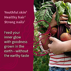 Garden of Life Organic Beet Root Gummies Made of Pectin with Antioxidants, Vitamin C, Biotin & B12 for Hair, Skin & Nails – Beets Beauty Gummies – Vegan, Gluten Free, Non GMO, Raspberry, 30 Servings