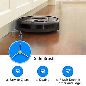 Amyehouse Brush Hepa Filter Accessory Kit Replacement Compatible with Roomba I & J Series i1 i3 i4 i6 i7 i8 J7 J5 J6 J8 J9 Including 2 Extractor 10 Filters 10 Side Brush & 5 Bags