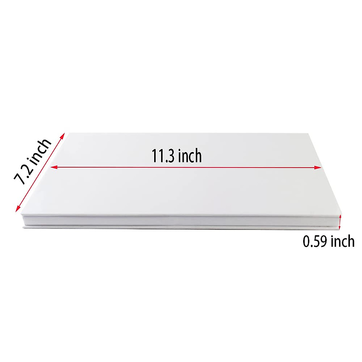 SZDYM strong portable ipad style standable large empty magnetic organizer palette, big white holographic cardboard magnetic palette, holding 60pcs 26mm round or square pans.