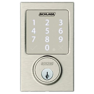 SCHLAGE Sense Smart Deadbolt With Century Trim (Matte Black)