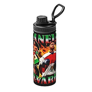 Eevikion Canelo of Alvarez Stainless Steel Insulated Tumbler Sports Water Bottle Hot and Cold Travel Cup 18oz