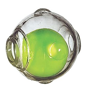 Chase 'n Chomp Dog Amazing Squeaker Ball Toy for Pets, Clear, 3.5 Inch, All Breed Sizes