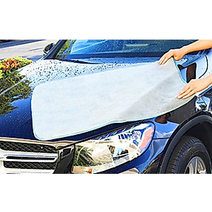 Simple Houseware Waffle Weave Gray Matter Microfiber Drying Towel, 25 x 36 Inches, Grey