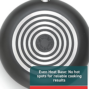 T-fal Initiatives Nonstick Fry Pan Cookware Set, 2-Piece, Black