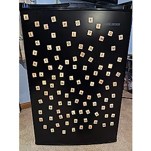 Mighty Hammer Original Magnetic Scrabble Tiles A-Z Educational Letters That Stick to Most Metal Surfaces. 100 Wooden Tiles - Full Scrabble Game. Learn and Play