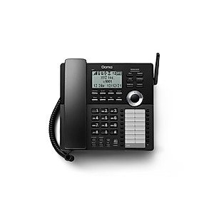 Ooma Office DP1-O Business Desk Phone –Connects wirelessly to Ooma Office base station. Works with Ooma Office cloud-based VoIP phone service for small business, Black.