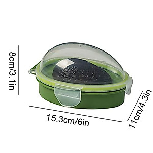 Avocado Storage, Avocado Saver Holder Reusable Food Crisper Storage Box Fruit Fresh Container Fruit Keeper Avocado Keeper Storage Container Kitchen Accessories