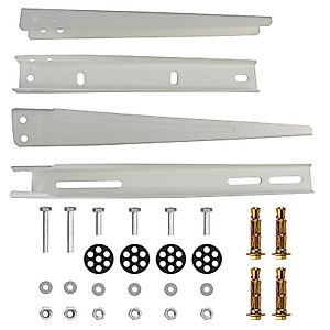 Qualward Mini Split Wall Mounting Bracket for Universal Ductless Air Conditioners, Heavy Duty Support Bracket for AC, Heat Pumps Compressors 7000-15000 BTU
