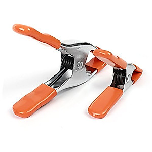 PONY 6-inch, 4-inch Heavy Duty Metal Spring Clamps Set, 2-inch, 1-inch Jaw opening, with Protective Handles and Tips, 10-piece