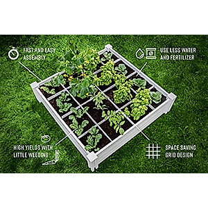 Vita Gardens 4x4 Garden Bed with Grow Grid, Packaging may vary