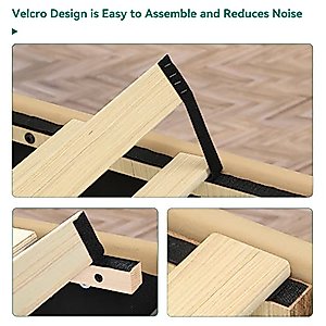 YITAHOME Queen Size Bed Frame, Platform Bed Frame with Storage Drawers, Upholstered Bed Frame with Headboard Built-in 2 USB Charging Stations and Strong Wood Slats Support, No Box Spring Needed, Beige