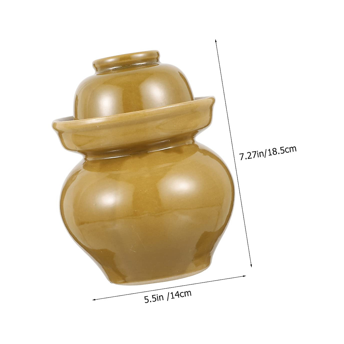 OUSIKA for Container Sealing Chinese Storage Canister Water Vegetables Cansiter with Pickled Egg Jars Sauerkraut Duck Tradition Bottle Crock Capacity Paocai Foods Pickle Jars