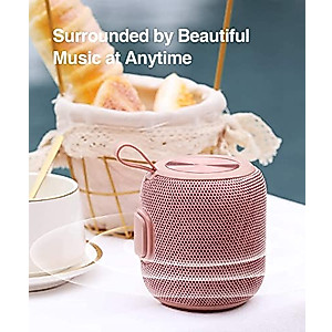 FIGMASU Bluetooth Speakers Portable Wireless Waterproof IPX7 Bluetooth 5.0 Dual Pairing Mini Shower Speaker, 24H Playtime Stereo Surround Sound, for Outdoor Travel, Pool