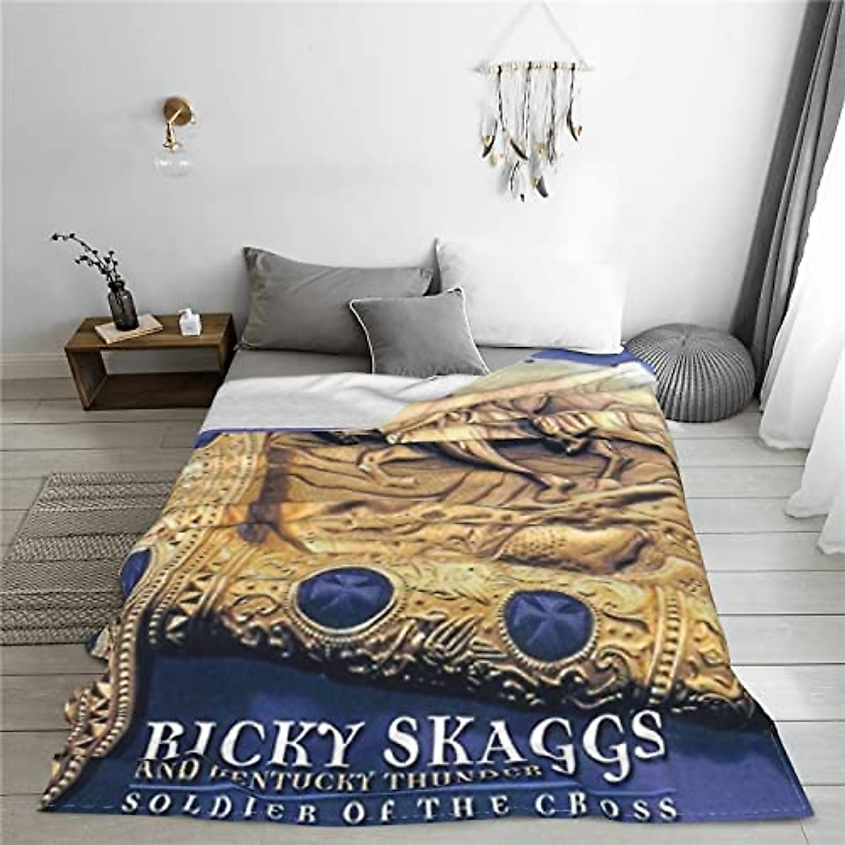 Flannel Blanket Ricky Skaggs Soft Lightweight Throw Blanket Warm Durable Sofa Couch Decor Beding 50"X40"