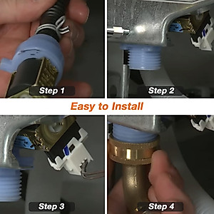 𝙐𝙥𝙜𝙧𝙖𝙙𝙚𝙙 W10327250 W11175771 W10327249 Dishwasher Water Inlet Valve by Blutoget- Fit for Whirlpool KitchenAid Kenmore 665 662 series Dishwasher-W10316814 PS11752927 W10195047-20-Year Warranty