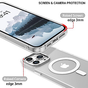 BENTOBEN for iPhone 13 Pro Max Case,[Compatible with MagSafe] iPhone 13 Pro Max Magnetic Phone Case Translucent Matte Shockproof Women Men Girl Protective Cover Case for iPhone 13 Pro Max 6.7",White