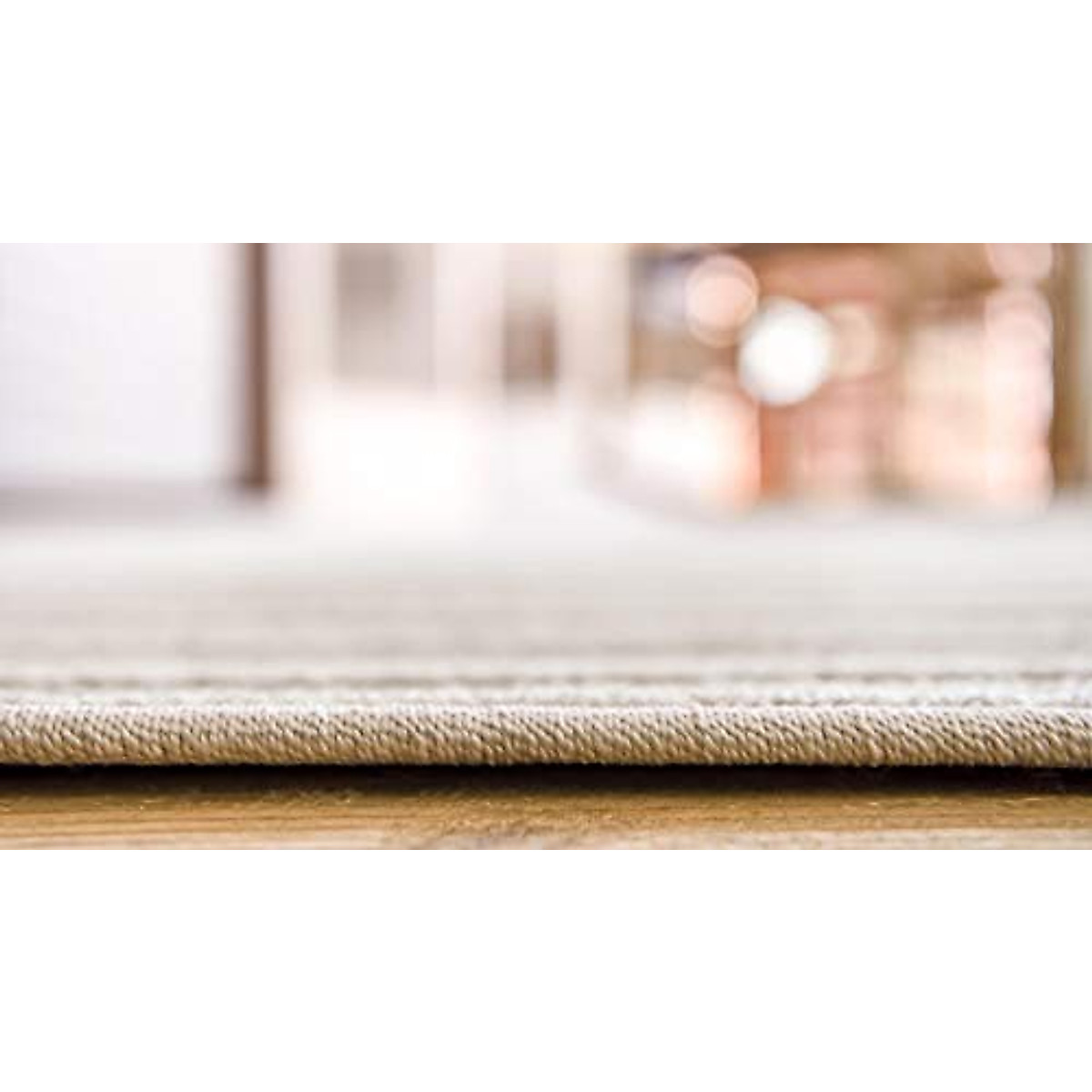Unique Loom Sabrina Soto Outdoor Collection Geometric, Modern, Vibrant, Carved Area Rug, 2 ft x 6 ft, Beige