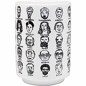 It's Hard to Get a Handle on Philosophy - Porcelain Tea Cup Featuring 60 Western Philosophers