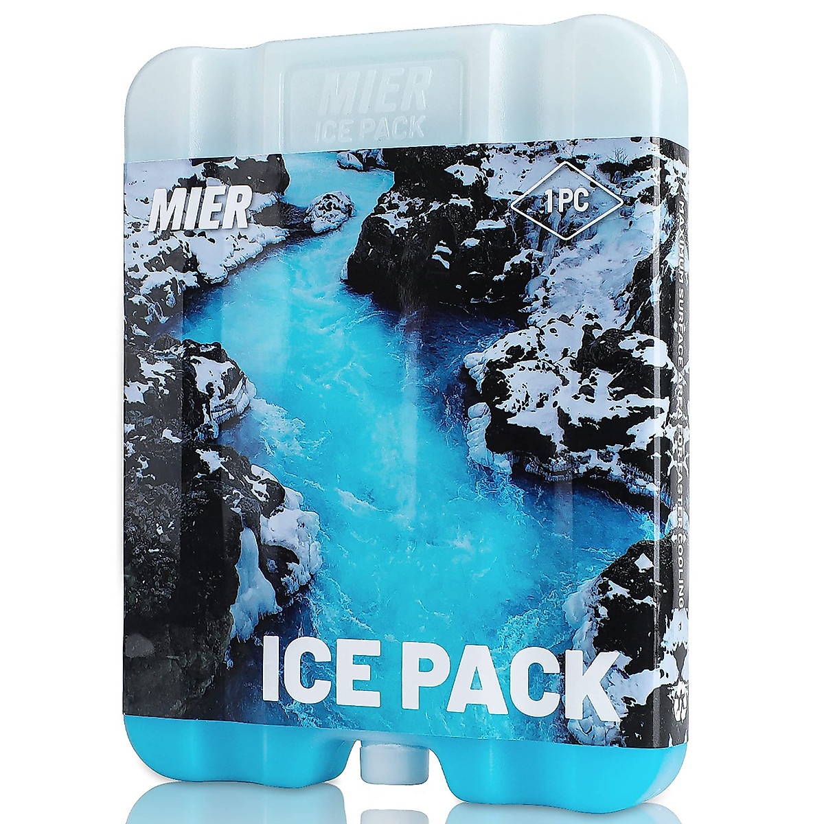 MIER Dual Compartment Lunch Bag Tote with Shoulder Strap with Long Lasting Freezer Pack