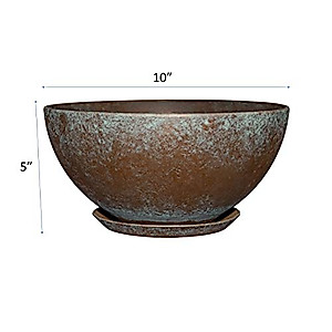 Classic Home and Garden 807-188T Premiere Collection Planter, Vogue 8", Earth