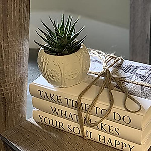 Exood 3 Piece Take Quote Decorative Book Set,Fashion Decoration Book,Hardcover Book For Decor | Fashion Designer Books,Fashion Design Book Stack,Display Books For Coffee Tables and Shelves
