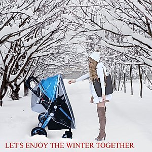 Stroller Rain Cover Baby Mosquito Net Universal Weather Shield Bug Net for Jogging Stroller Pushchair Buggy Pram Protect Baby from Rain Insect Wind Bug Snow Fly Shade Shield Netting Plastic