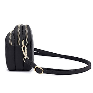 Women Crossbody Cell Phone Purse Shoulder Bag for iPhone 11 12 13 Pro Samsung Galaxy S21 S20 FE A72 A52 A32 A02 A12, Black