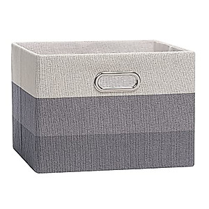 Lambs & Ivy Gray Ombre Foldable/Collapsible Storage Bin/Basket