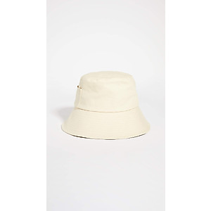 Lack of Color Women's Wave Bucket Hat, Beige, Off White, M-L