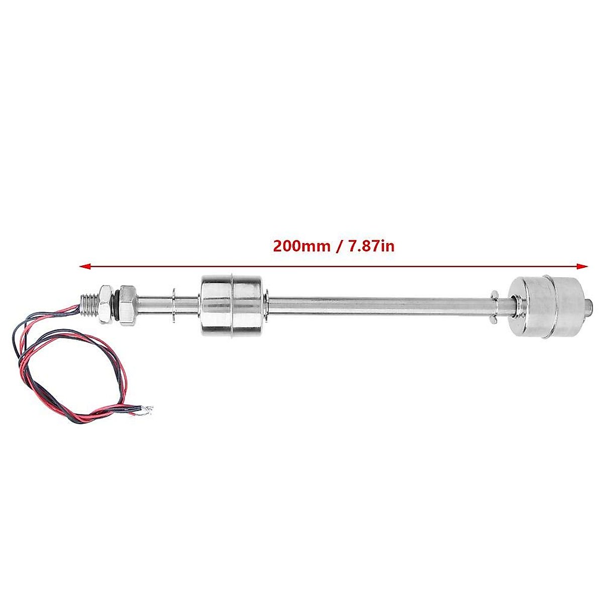 Switch,DC 0~110V Stainless Steel Double Ball Switch Water Level Controller Sensor Switch for Water ,Pool,Sink,Fish ,etc (200mm)