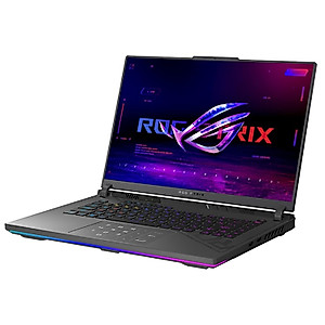 ASUS ROG Strix G16 Gaming Laptop 16.0" 165Hz WUXGA (Intel Core i7-13650HX, 32GB DDR5, 2x2TB PCIe SSD RAID 0 (4TB), MUX GeForce RTX 4050 6GB, RGB KYB, Thunderbolt 4, WiFi 6E, Win11P) w/Dockztorm Hub