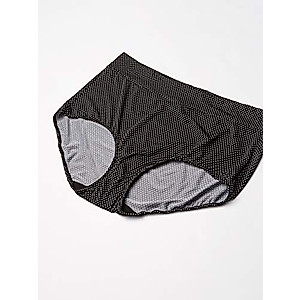 Warner's womens Blissful Benefits No Muffin 3 Pack Brief Panty Underwear, Tw/Ta/Ub and Tw Pin Dot, 3X-Large US
