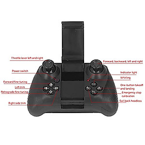 RC Drone, High Drop Resistance Remote Control Plane Colorful LED Lights 2.4GHz Large Signal Range for Christmas Present (3 Batteries)