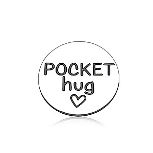 Inspirational Gift for Son Daughter Pocket Hug Token From Mom Dad Family Drive Safe for New Driver Her Kids Valentines Day Christmas Gifts for Boy Girl Stocking Stuffers Birthday Present for Him Her
