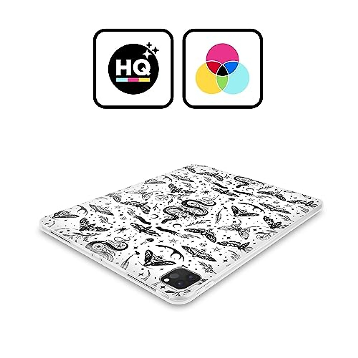 Head Case Designs Officially Licensed Episodic Drawing Flash Tattoo Pattern Soft Gel Case Compatible with Apple iPad Air 2020/2022