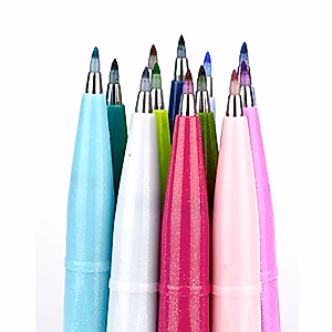 Pentel Brush Sign Pen Pastel colors SES15C - Brush Nib - Fibre Tip
