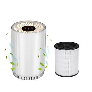 [2 Pack KJ80 Air Purifier + 2 Pack HEPA Air Filter Combo Purchase], Druiap Air Purifiers for Home Bedroom with H13 HEPA Air Filter, for Office,Babyroom,Living Room,Kitchen,Apartment,Dorm,Ozone Free