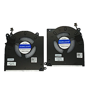 ZHAWULEEFB Replacement New CPU and GPU Cooling Fan for Dell Alienware M15 R3 R4 RTX3080 AWm15-7272WHT-PUS AWM15R4-7689WHT-PUS ALWM15R3 Series 0D1X38 0TG9V0 EG50061S1-C070-S9A EG50061S1-C080-S9A DC12V