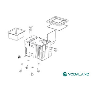 Vodaland - Industrial Grease Trap Intercepter - HDPE with roll Away Wheels, Sediment Trap, and Quick Release Valve.
