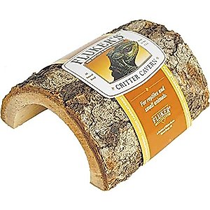 Fluker's Critter Cavern Half Log Hideaway Brown (Medium) - Includes Attached DBDPet Pro-Tip Guide