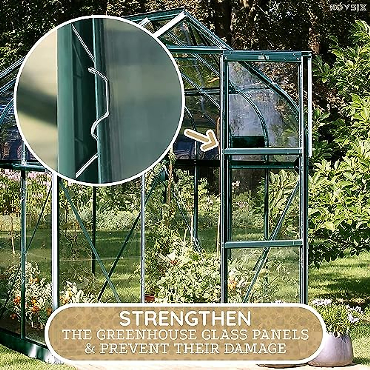 Mini Greenhouse Clips for Hanging - 100Pcs Stainless Steel Clips Green House Accessory Wire Clamp Clip pack for Harbor Freight Replacement Greenhouse Cover - Shade Clips Greenhouse Accessories