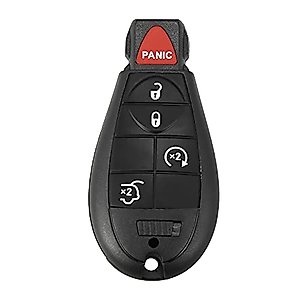 X AUTOHAUX Replacement Keyless Entry Remote Car Key Fob M3N5WY783X 433Mhz for Jeep Grand Cherokee 2008-2010 for Commander 2008 2009 2010 5 Buttons with Door Key