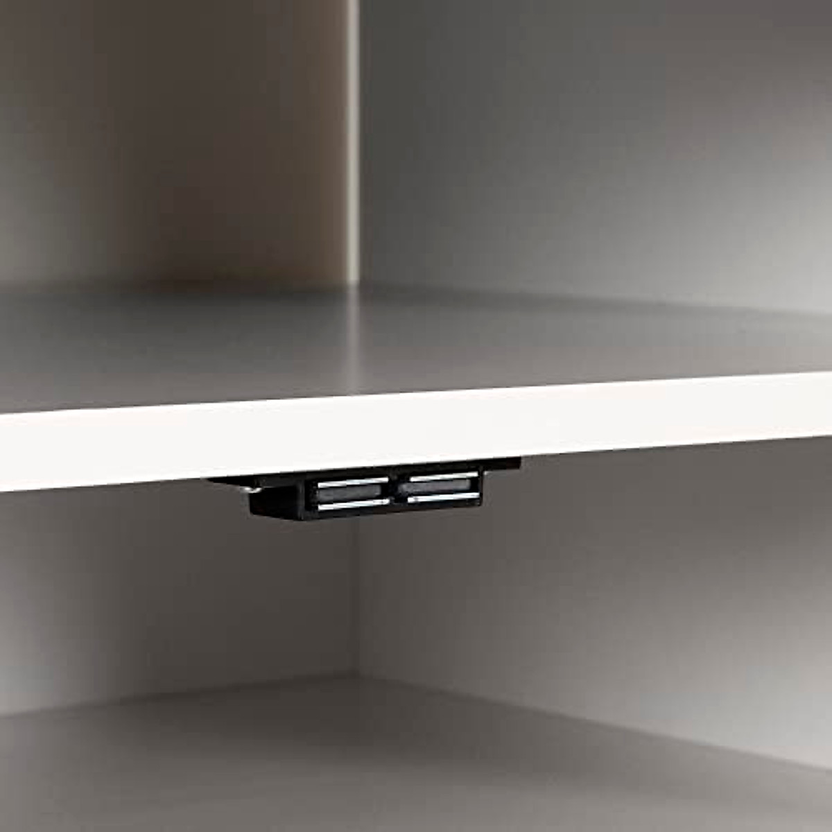 South Shore 2-Door Printer Stand with Storage on Wheels, Pure White