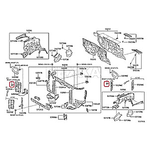 Rexka 20pcs Engine Splash Shield Fender Liner Trunk Lid Trim Under Cover Push-in Style Retainer Clip 90467-07201 for Toyota Lexus 4Runner Avalon Camry Corolla Highlander Matrix RAV4 Sequoia Tundra