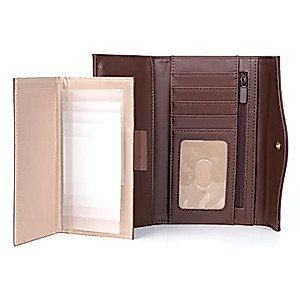 Julia Buxton Heiress Organizer® Clutch Mahogany