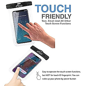 AiRunTech Waterproof Pouch | Way to Keep Your Phone and Valuables Safe and Dry | for Boating Swimming Snorkeling Kayaking Beach Pool Water Parks (2 Phone Cases(Clear) + 2 Fanny Packs(Black+Gray))