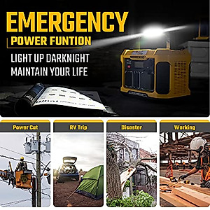Togo Power Advance 350 Portable Power Station 120 Volt 330 Watt USB And Wireless Outlets, Auto Home and Solar Recharging, Yellow