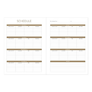 Legacy Moon Faces Tan 8 x 6 Paper 2023-2024 Seedlings Soft Cover On The Go Planner